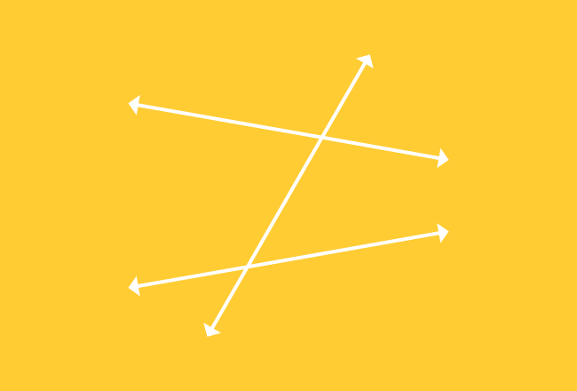 Alternate Interior Angles by Nonparallel Lines and transversal